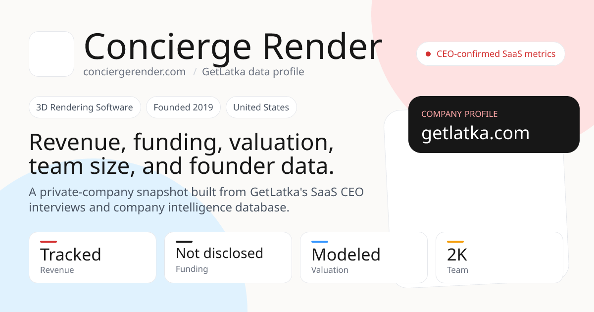 Concierge Render Revenue, Valuation & Funding (2026)