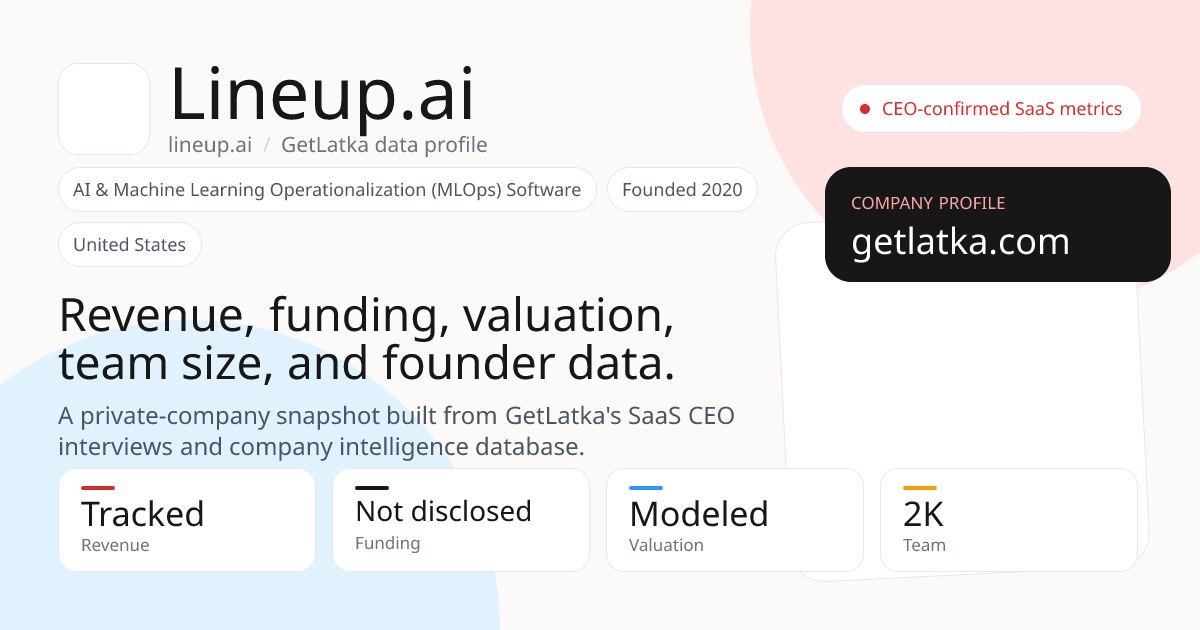 Lineup.ai Revenue, Valuation & Funding (2026)